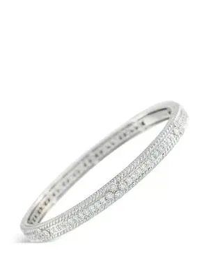 JUDITH RIPKA Judith Ripka 18K White Gold Diamond Bangle
