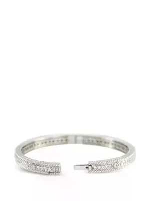 Judith Ripka 18k White Gold Diamond Bangle