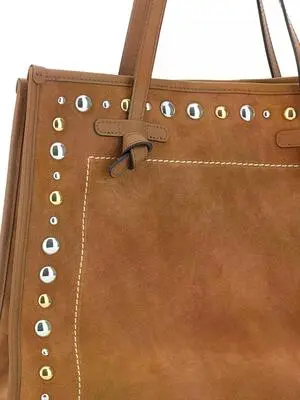 GIANNI CHIARINI Marcella Suede Shoulder Bag - Brown