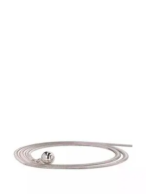 Sportmax Vortice Ball-detail Necklace - Silver