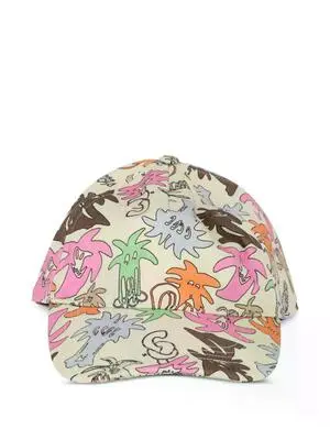 Palm Angels Patterned Baseball Cap - Neutrals
