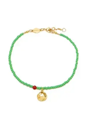 Anni Lu Beaded Charm Bracelet - Green