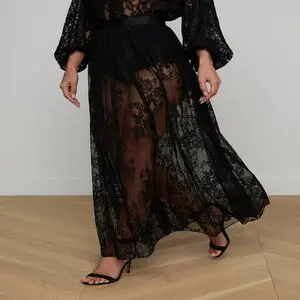 L'Agence Alona Lace Maxi Skirt