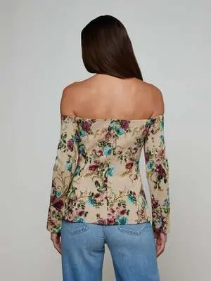 L'Agence Alice Floral Tapestry Blazer Top