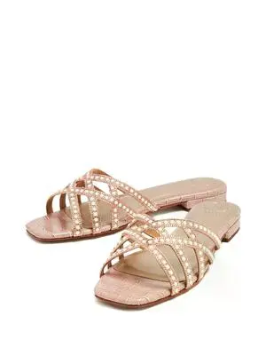 NICOLI Marcil Pearl Embellished Sandals
