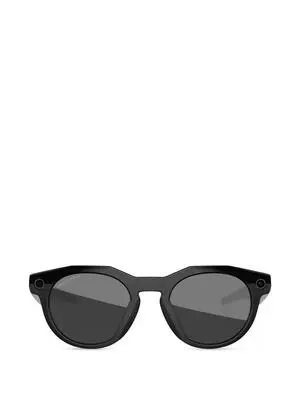 Oakley X Meta Hstn Round-frame Sunglasses - Black