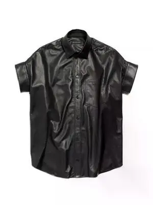 Balenciaga Pocket Mini Shirt Dress - Black