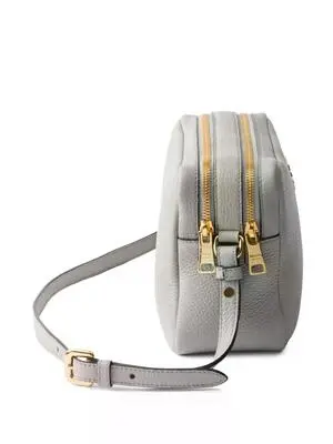 Prada Small Shoulder Bag With Logo - Grey