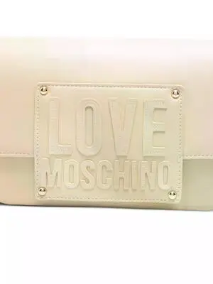 Moschino Embossed Logo Flap Crossbody Bag