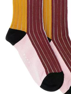 Marni Striped Crew Socks