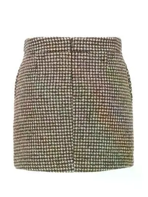 KAOS Houndstooth Mini Skirt