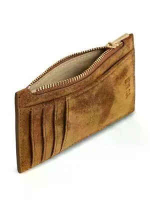 YU MEI Frank Zip Wallet - Brown