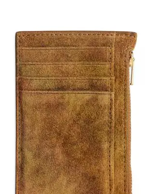 YU MEI Frank Zip Wallet - Brown