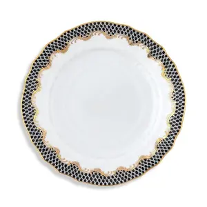 HEREND Bread And Butter Plate - Black