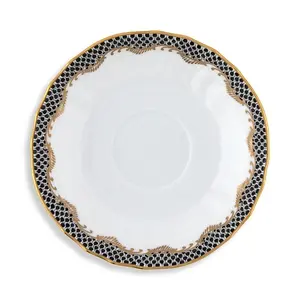HEREND Canton Porcelain Saucer - Black
