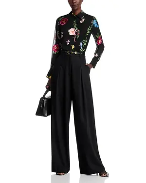 Elie Tahari Janice Floral Blouse