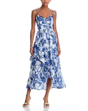 Aqua Floral Day Dresses