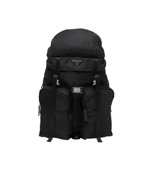 Prada Re-nylon And Saffiano Leather Backpack - Black