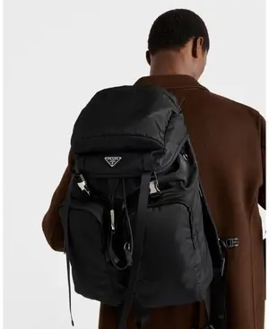 Prada Re-nylon And Saffiano Leather Backpack