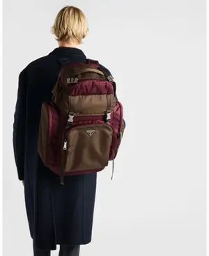 Prada Re-nylon Backpack - Burgundy