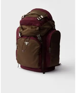 Prada Re-nylon Backpack - Burgundy