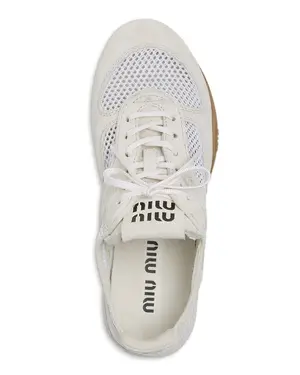 Miu Miu Allacciate Mesh Sneakers