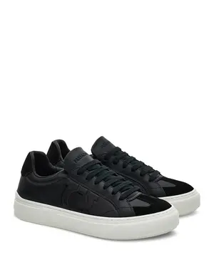 FERRAGAMO Lace Up Sneakers - Nero