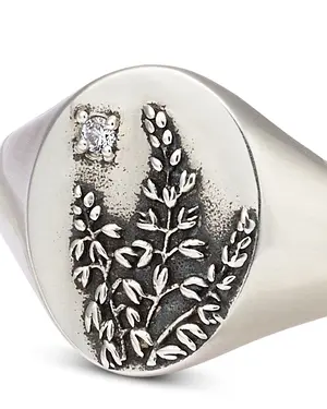 SERGE DENIMES Heather Signet Ring