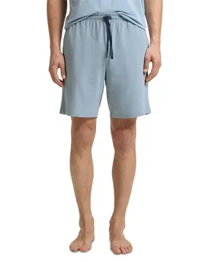 Hugo Boss Logo Pajama Shorts - Open Blue
