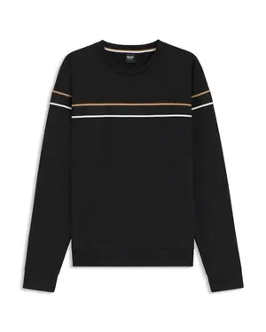 Hugo Boss Striped Cotton Sweatshirt