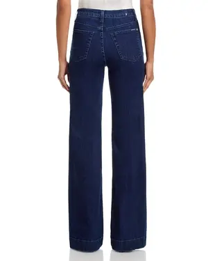 7 For All Mankind Modern Dojo High Rise Wide Leg Flare Jeans