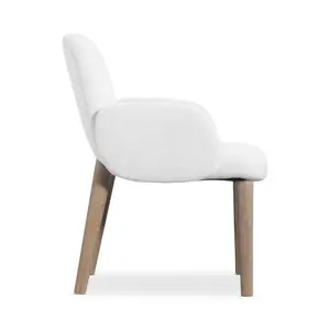 BERNHARDT Loggia White Arm Chair