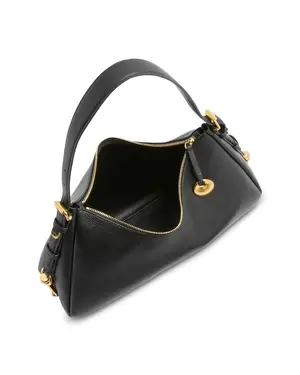 Rebecca Minkoff Mia Large Leather Shoulder Bag - Black