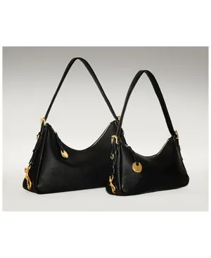 Rebecca Minkoff Mia Large Leather Shoulder Bag - Black