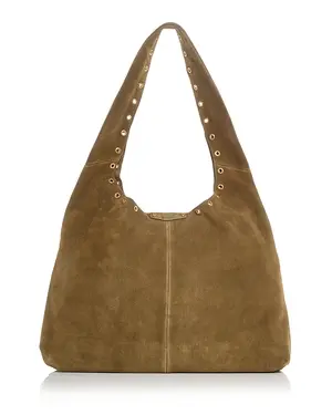 Rebecca Minkoff Industry Slouchy Suede Hobo Shoulder Bag - Jungle