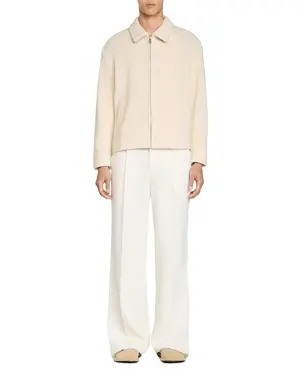 Sandro Minimal Knit Effect Jacket