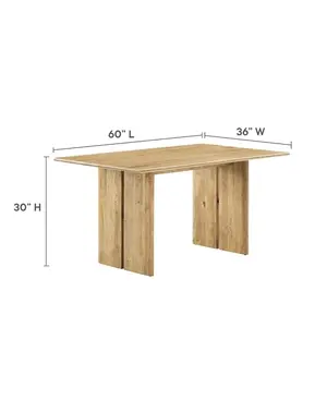 MODWAY Amistad 60 Wood Dining Table