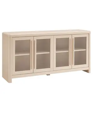 MODWAY Evren 4-door Sideboard Storage Display Cabinet - Ash