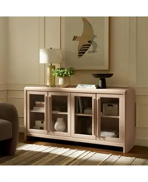MODWAY Evren 4-door Sideboard Storage Display Cabinet