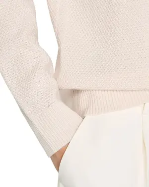 Sandro Seed Stitch Sweater - Ecru