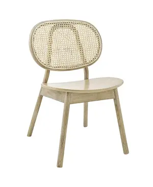 MODWAY Malina Wood Dining Side Chair - Gray
