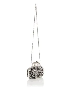 Alexander McQueen Crystal-embellished Knuckle Clasp - Black