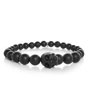 Alexander McQueen Skull Ball Bracelet - Black