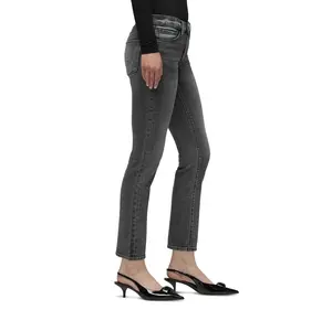 Hudson Jeans Nico Mid-rise Straight Jeans - Black Vortex