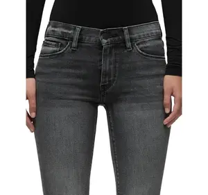 Hudson Jeans Nico Mid-rise Straight Jeans - Black Vortex