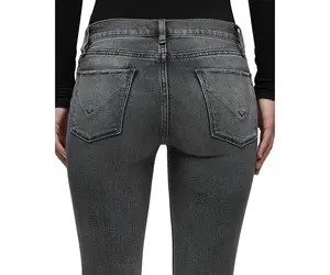 Hudson Jeans Nico Mid-rise Straight Jeans - Black Vortex