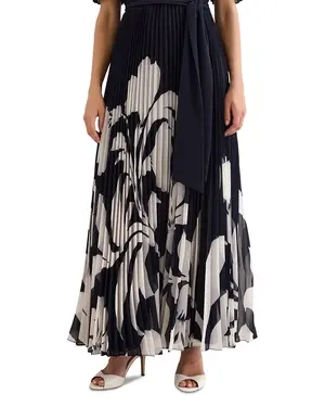 PHASE EIGHT Abigail Pleated Wrap Dress - Navy