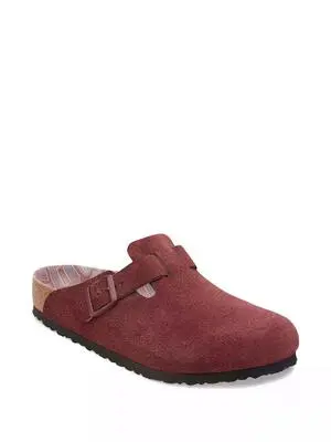BIRKENSTOCK Boston Buckle-strap Mules - Red