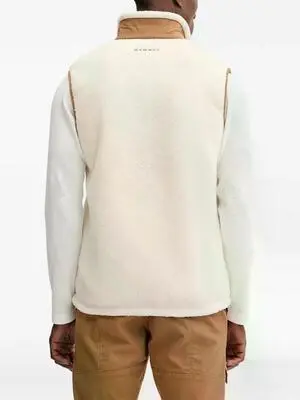 MAMMUT Logo-embroidered Fleece Vest - Neutrals