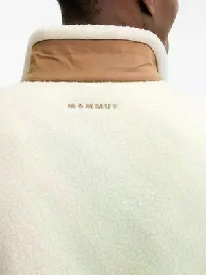 MAMMUT Logo-embroidered Fleece Vest - Neutrals
